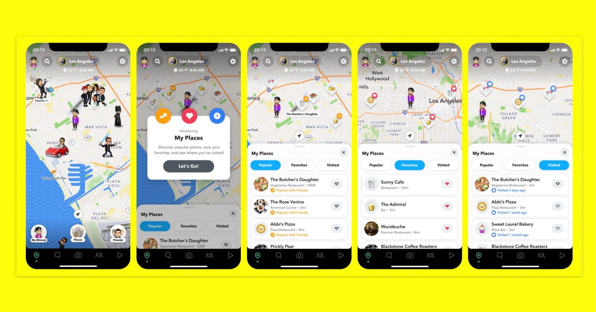 O mapa do Snapchat recomendará lugares para você visitar - Coluna Tech